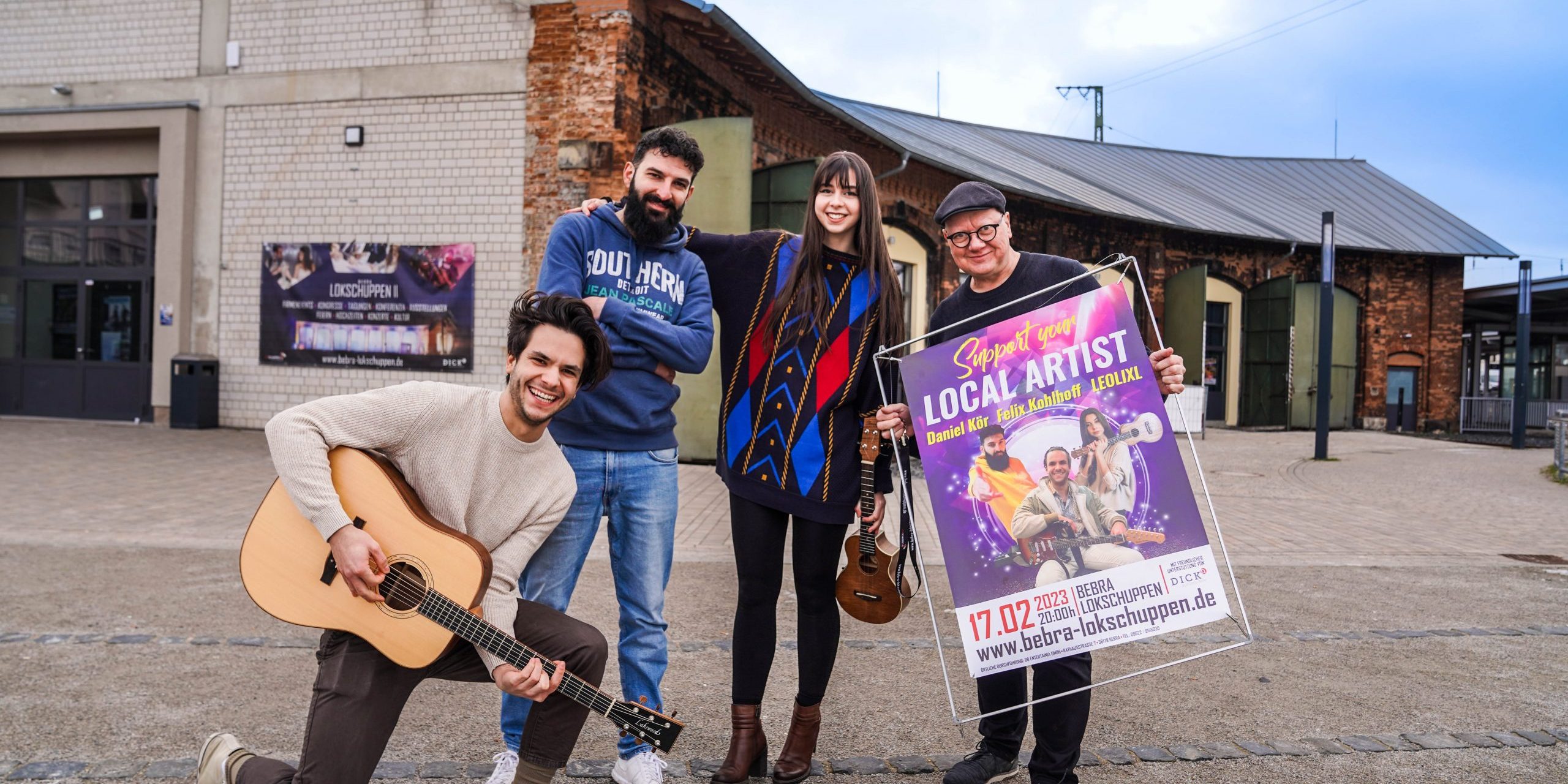 Drei „Local Heros“ im Interview: Leolixl, Daniel Kör und Felix Kohlhoff stehen am 17. Februar ...